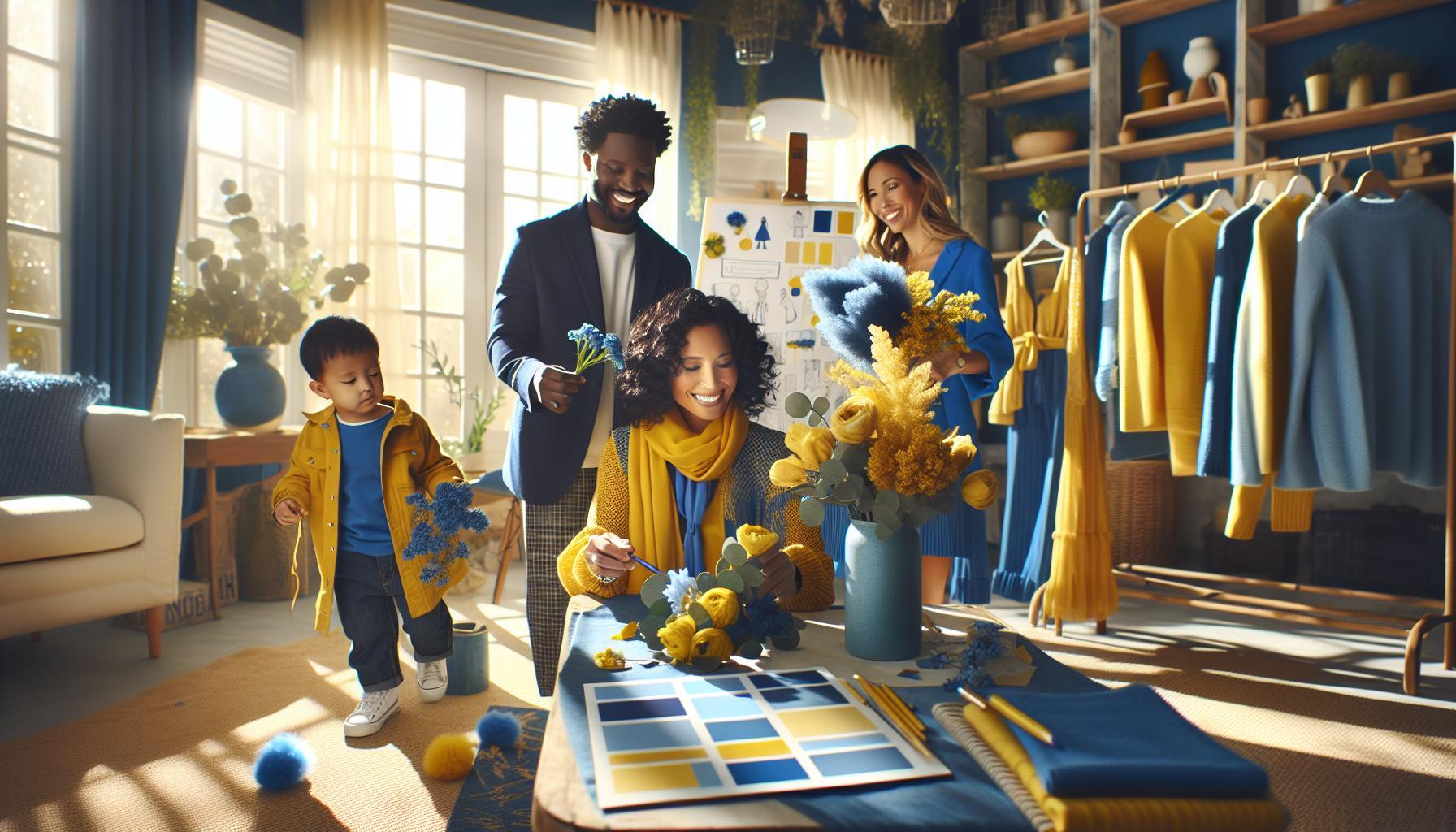 What Colors Go With Blue And Yellow: Cheerful Style Tips » ByStyleIdeas.com
